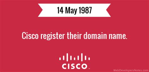 Cisco Register Their Domain Name