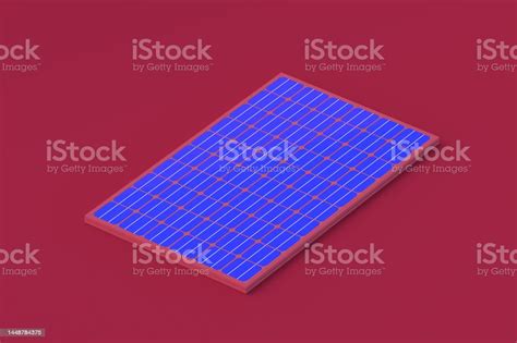빨간색 배경에 자홍색의 태양 전지판 2023년 올해의 컬러 3d 렌더링 0명에 대한 스톡 사진 및 기타 이미지 0명