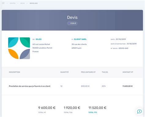Logiciel Facturation Devis