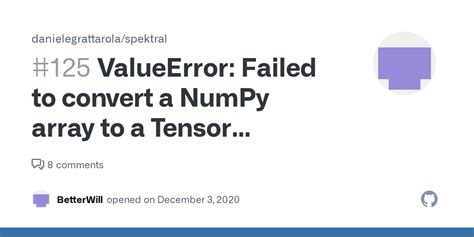Valueerror Failed To Convert A Numpy Array To A Tensor Unsupported