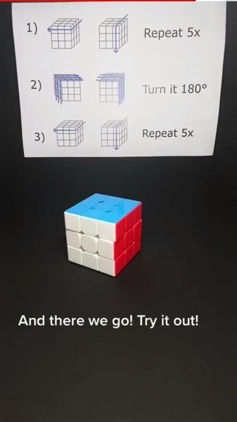Rubiks Cube Tricks Rubiks Cube Patterns Solving A Rubix Cube