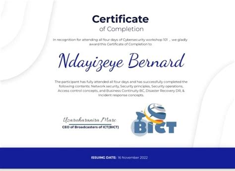ndayizeye bernard on linkedin having participated in this workshop i