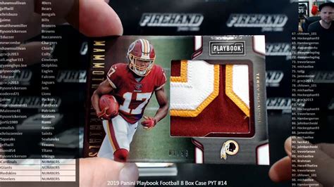 2019 Panini Playbook Football 8 Box Case Pyt 14 ~ 121719 Youtube