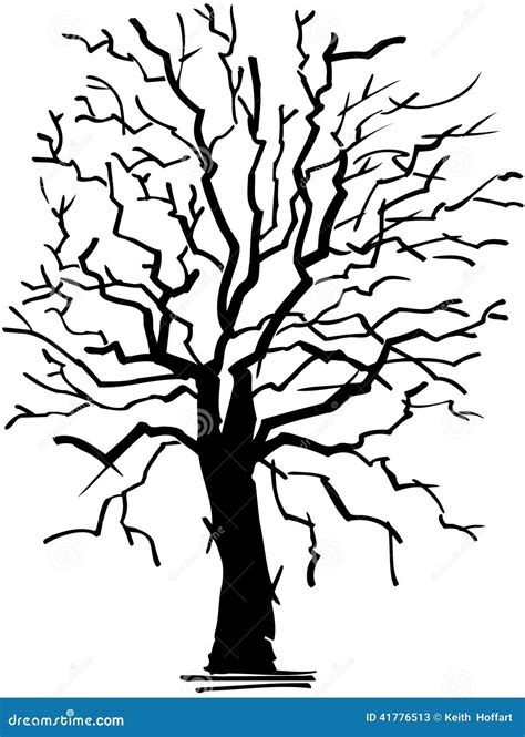 Old Withered Tree Cartoon Vector Clipart 41776513