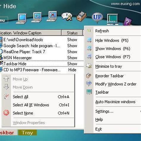 taskbar hide alternatives and similar software