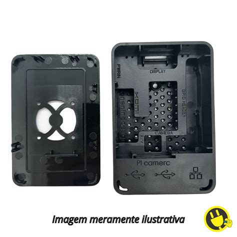 Case Raspberry Pi 4 Com Cooler E Dissipadores Arduino E Raspberry Em