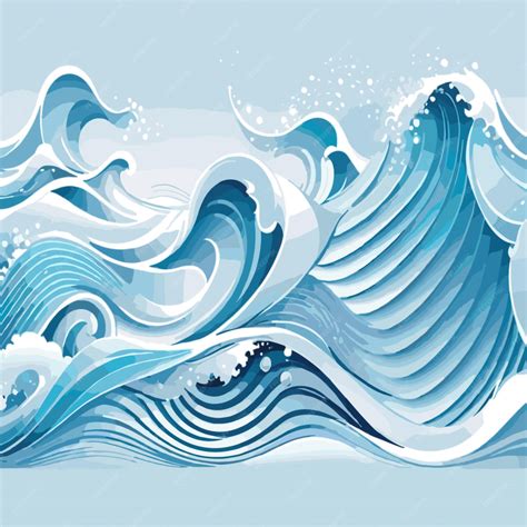 Premium Vector Wave Patterns Vector