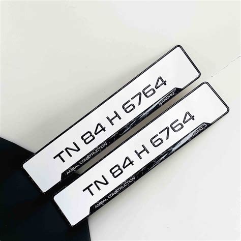 Customized Gel Number Plate Npd