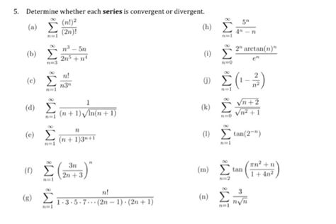 Solved Determine Whether Each Series Is Convergent Or Chegg