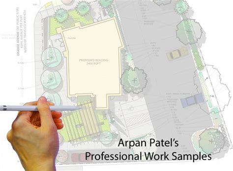 Arpan Patels Landscape Architectural Design Portfolio And Drafting