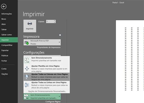 Como Fazer Excel Imprimir Planilhas Em Uma Página