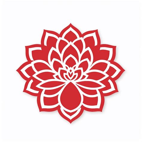 Premium Ai Image A Close Up Of A Red And White Flower On A White