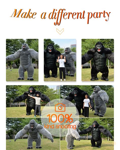 Adult King Kong Inflatable Costume For Halloween Carnival Furry