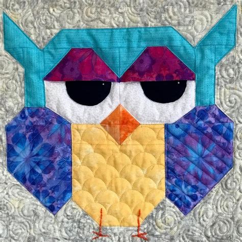 Owl Patchwork Quilt Etsy