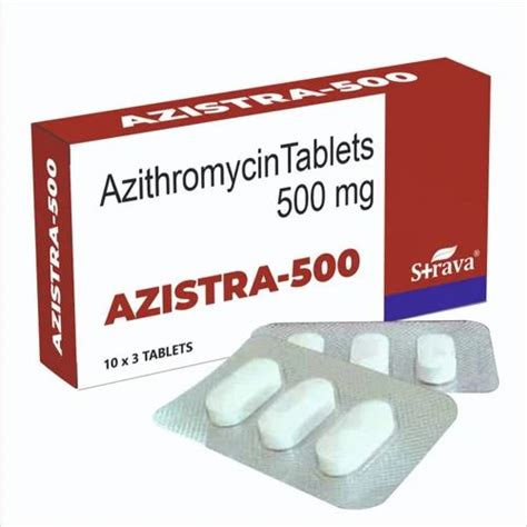 Azistra Azithromycin Tablets Strength 500 Mg At ₹ 100 Box In Bhilai