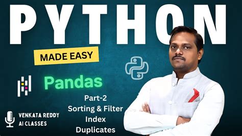 Python Pandas Video 5 Part 2 Python Made Easy Youtube