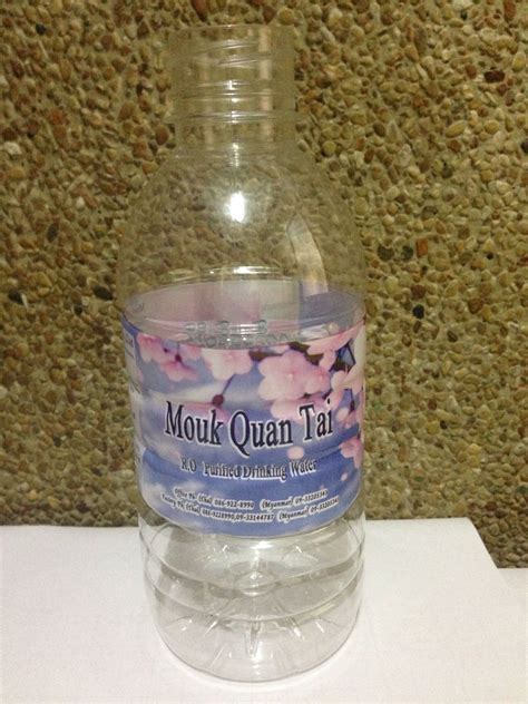 ฉลากน้ำดื่ม ตรา Mouk Quan Tai มีทั้งขนาด 350 500 600 Cc ทำบล้อกชุด