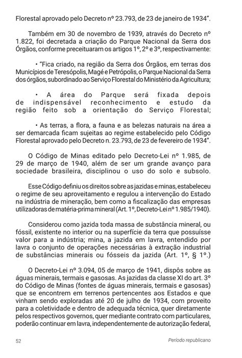 Legislação Ambiental Brasileira Resenha Histórica Criacaoma4