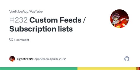 Custom Feeds Subscription Lists Issue VueTubeApp VueTube GitHub