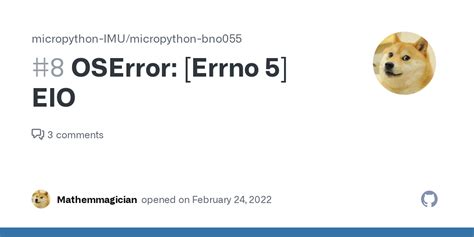 Oserror Errno 5 Eio · Issue 8 · Micropython Imumicropython Bno055