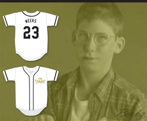 Mens The Sandlot 23 Bertram Weeks White With Gold The Sandlot Baseball