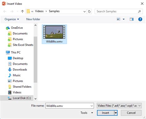 Video In PowerPoint Basics Insert Video Clips In PowerPoint Presentations Glossary