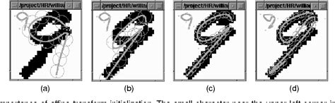 figure 3 from a bayesian framework for deformable pattern recognition with application to