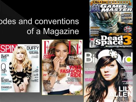 Magazine Analysis Front Cover Pptx