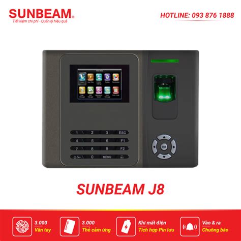Sunbeam J8 Nhà Cung Cấp Máy Chấm Công Số 1 Việt Nam