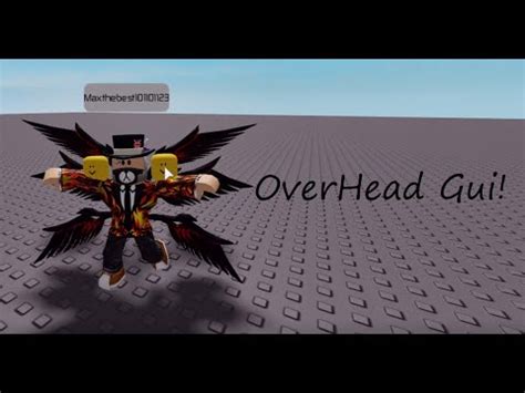OverHead Gui Roblox Studio Tutorial 2020 YouTube