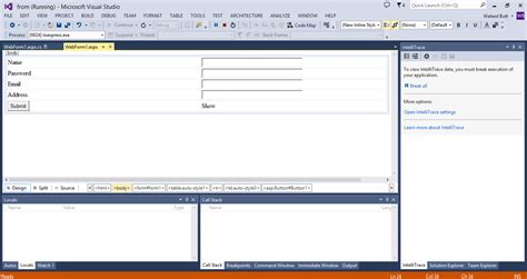 Creating Web Form In