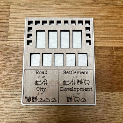 SVG DSX And AI Laser Files For Settlers Of Catan Game Piece Holder Make