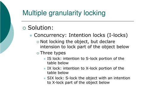 Ppt Csis 7102 Spring 2004 Lecture 4 Issues In Locking Techniques