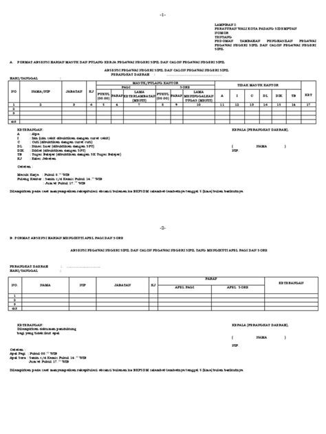 Lampiran I Tpp Exam Pdf