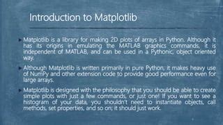 Introduction to Pylab and Matploitlib. | PPTX