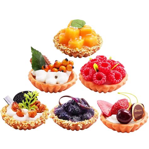 24 Pcs Fake Cake Models Bakery Shop Display Cake Models Compact
