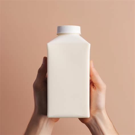 Premium Photo Empty Milk Carton Art Hypermodernism With Soft Blended