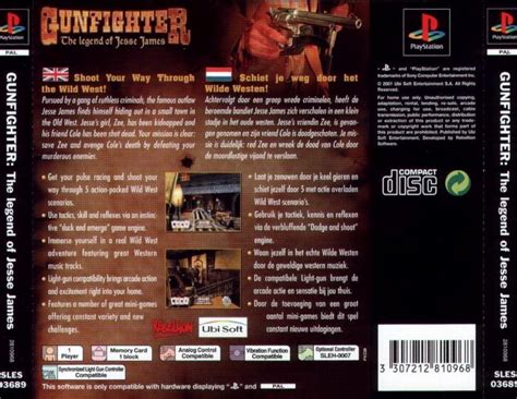 Gunfighter The Legend Of Jesse James Pal Psx Back1 Playstation Covers Cover Century Over 1