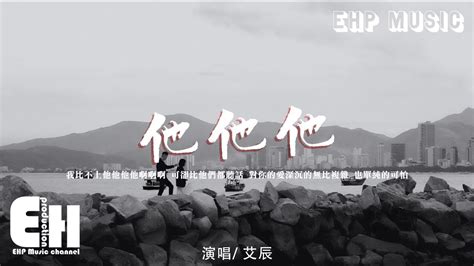 艾辰 他他他『我比不上他他他他啊啊啊，想放下心卻不聽話，我的愛在你面前一絲不掛。』【動態歌詞vietsubpinyin Lyrics