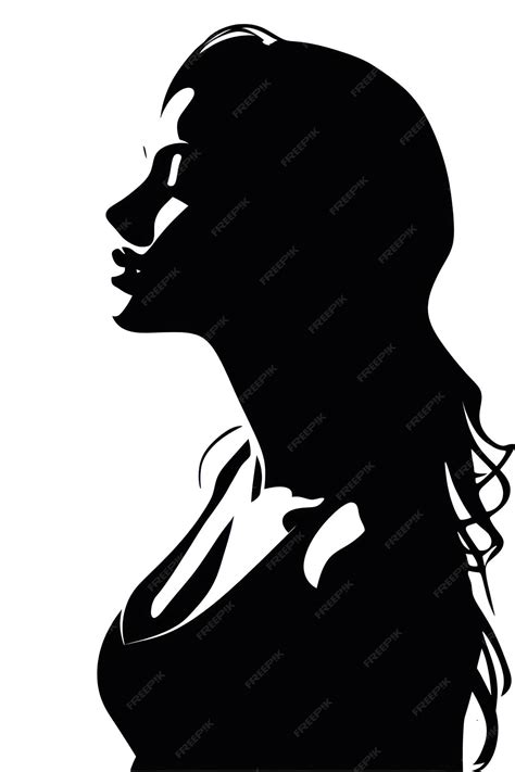 Woman Silhouette Stencil Female Premium Ai Generated Image