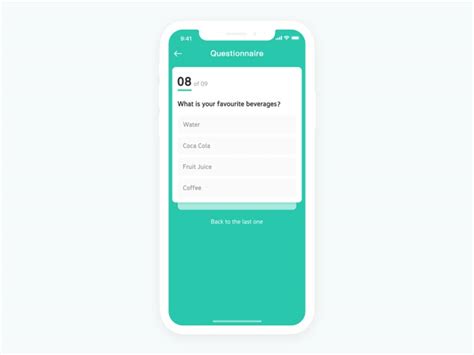 Questionnaire App Interface Design