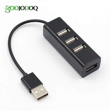 Aliexpress Buy Mini 4 Port USB 2 0 Hub USB2 0 Splitter For Laptop