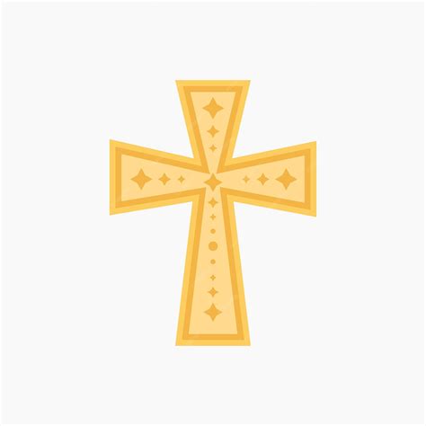 기독교 십자가 아이콘 프리미엄 벡터
