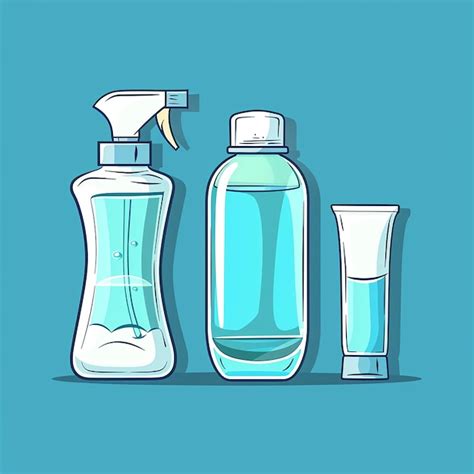 Mouthwash Cartoon Vector Icon Illustration Premium Ai Generated Image