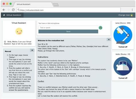 Control Page Of The Web Interface Download Scientific Diagram