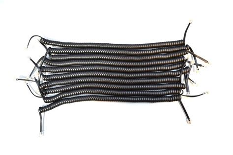 Polycom Handset Curly Cords Lot Of 10