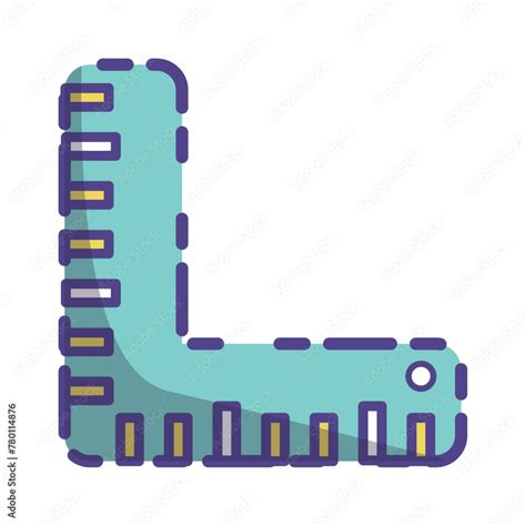 Icono De Escuadra Verde Pastel Colores Tiernosregreso Al Colegio