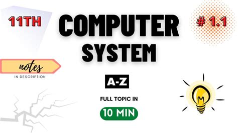 Class 11 Computer Science IP Chapter 1 Computer System UNIT 1