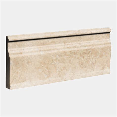 Cappuccino Honed Modern Base Marble Moldings 5 116x12