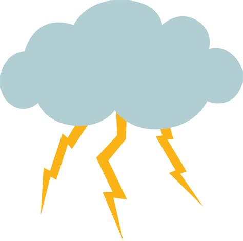 Illustration Cloud With Lightning 21085011 Vector Art At Vecteezy